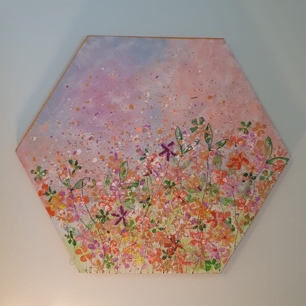 Hexagon Artwork - Etsy