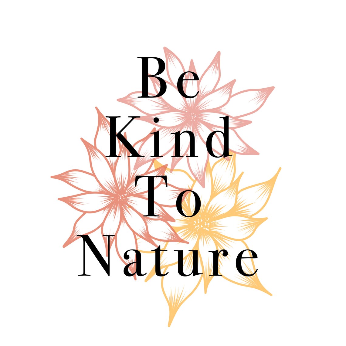 Be Kind to Nature Sticker, Sustainability, Earth Day, Cute Sticker ...