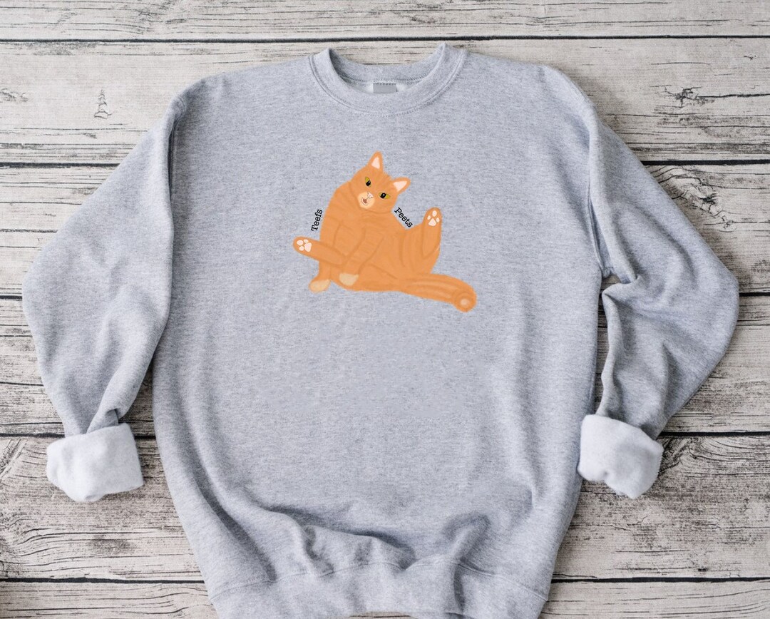 Teefs & Peets Cat Design Orange Cat - Etsy