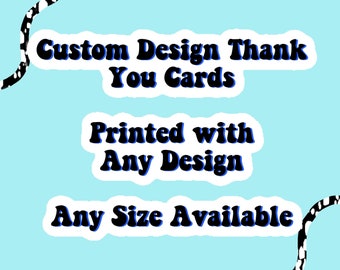 Custom Thank You Cards - Etsy