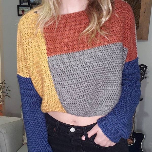 Crochet Color Block - Etsy