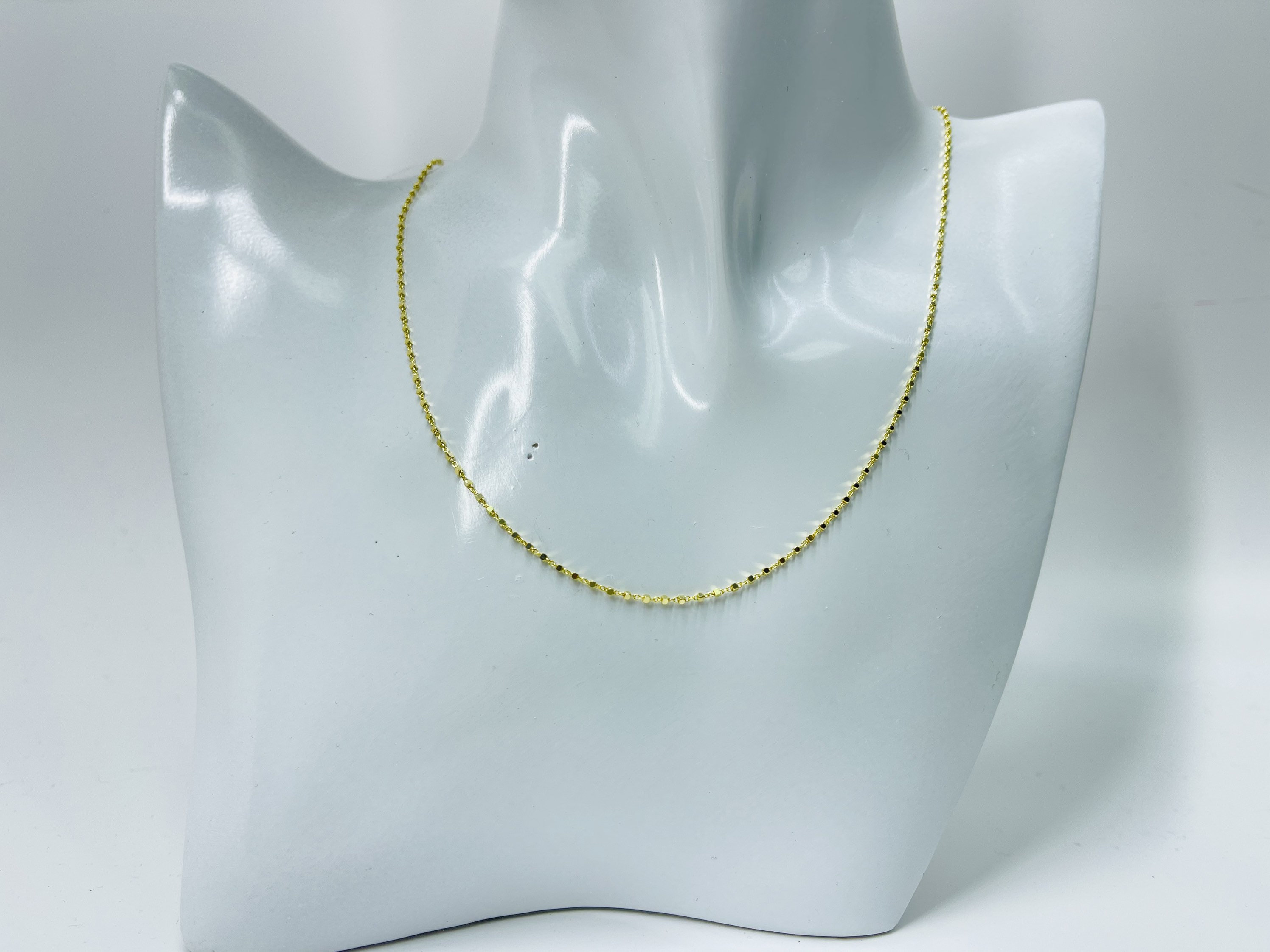 14k Gold Tiny Micro Cubes Authentic Yellow Gold Chains 16 or 18 - Etsy