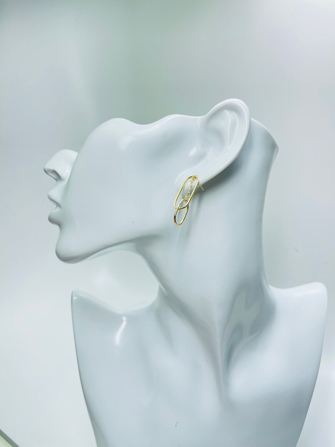 14k Gold Fancy Paper Clip Over Link Chain Authentic Yellow - Etsy