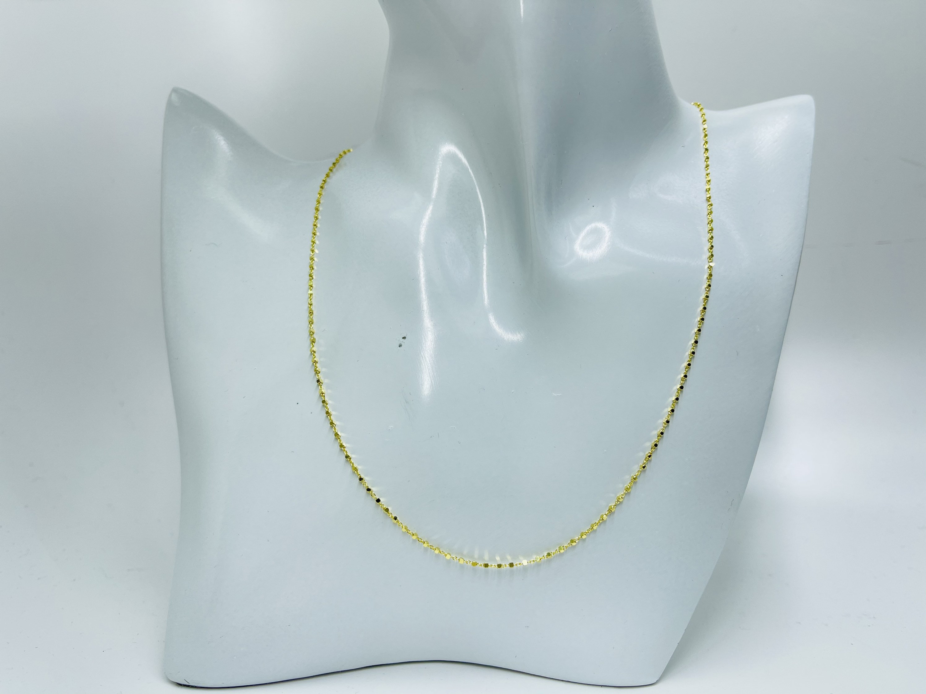 14k Gold Tiny Micro Cubes Authentic Yellow Gold Chains 16 or 18 - Etsy