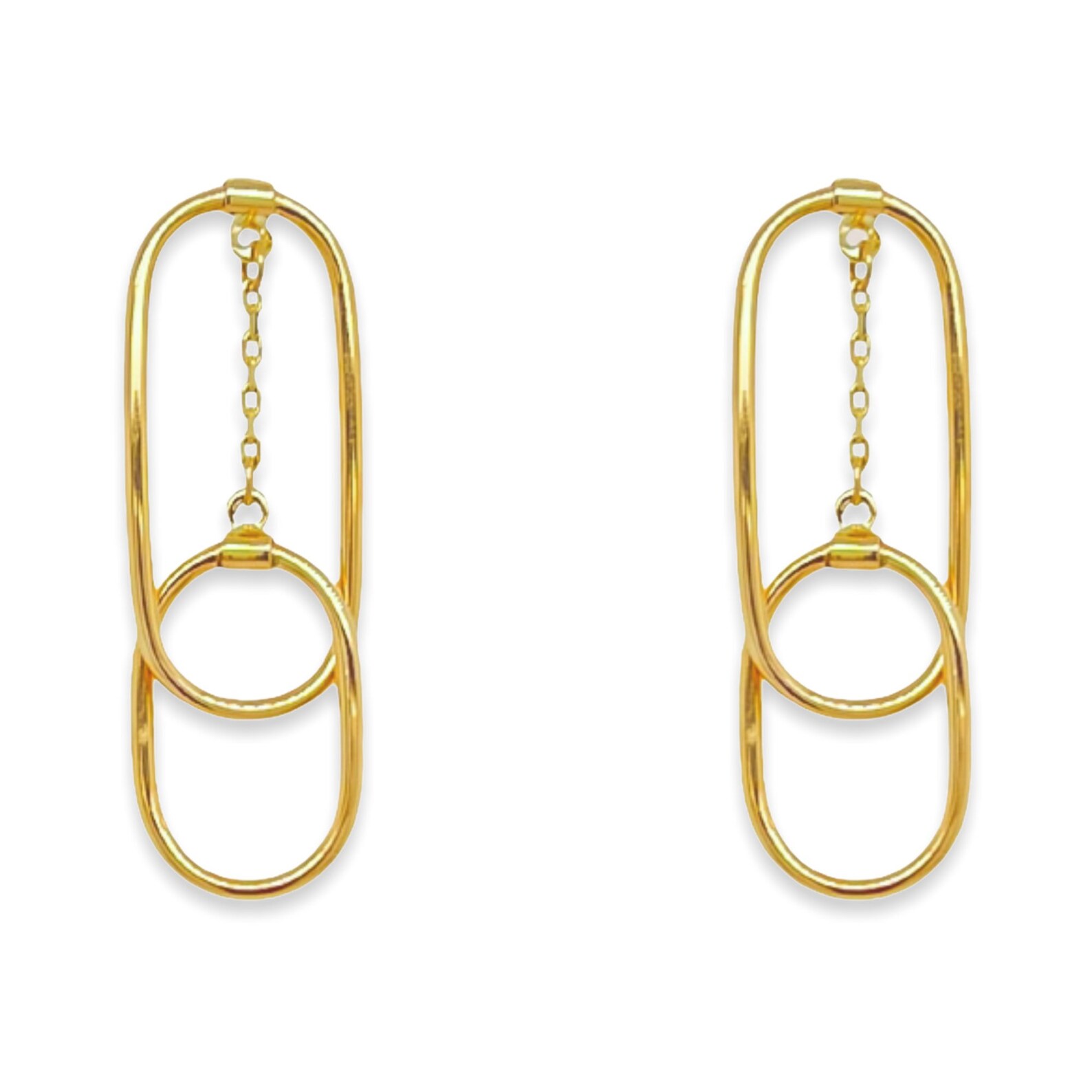 14k Gold Fancy Paper Clip Over Link Chain Authentic Yellow - Etsy