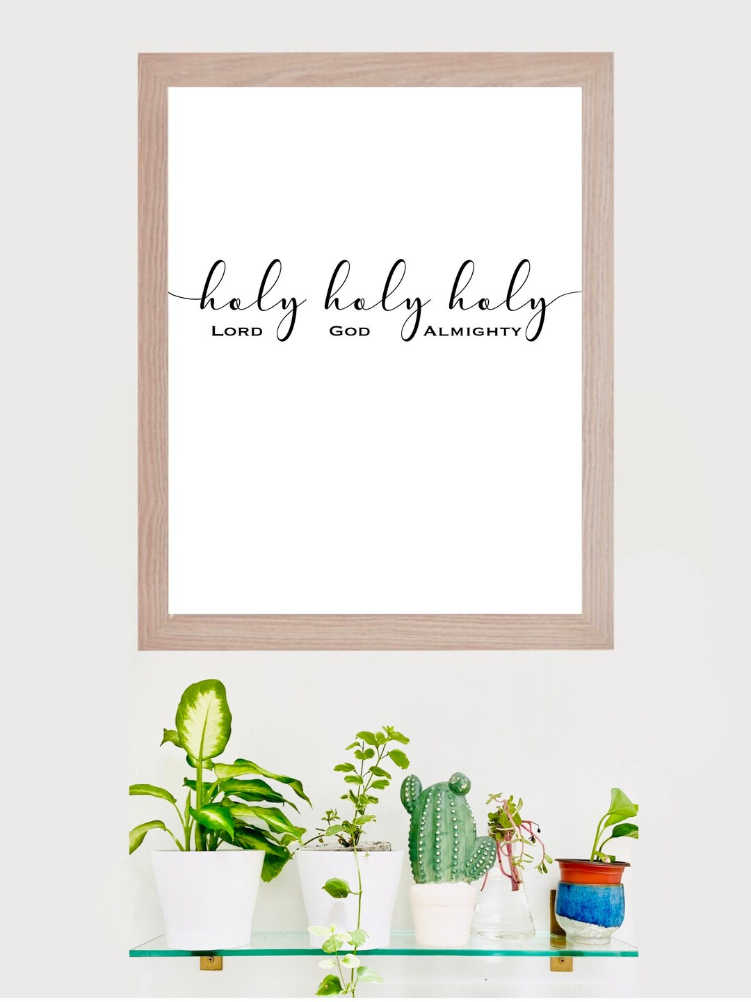 Holy Holy Holy Lord God Almighty -christian Digital Art Wall Decor ...