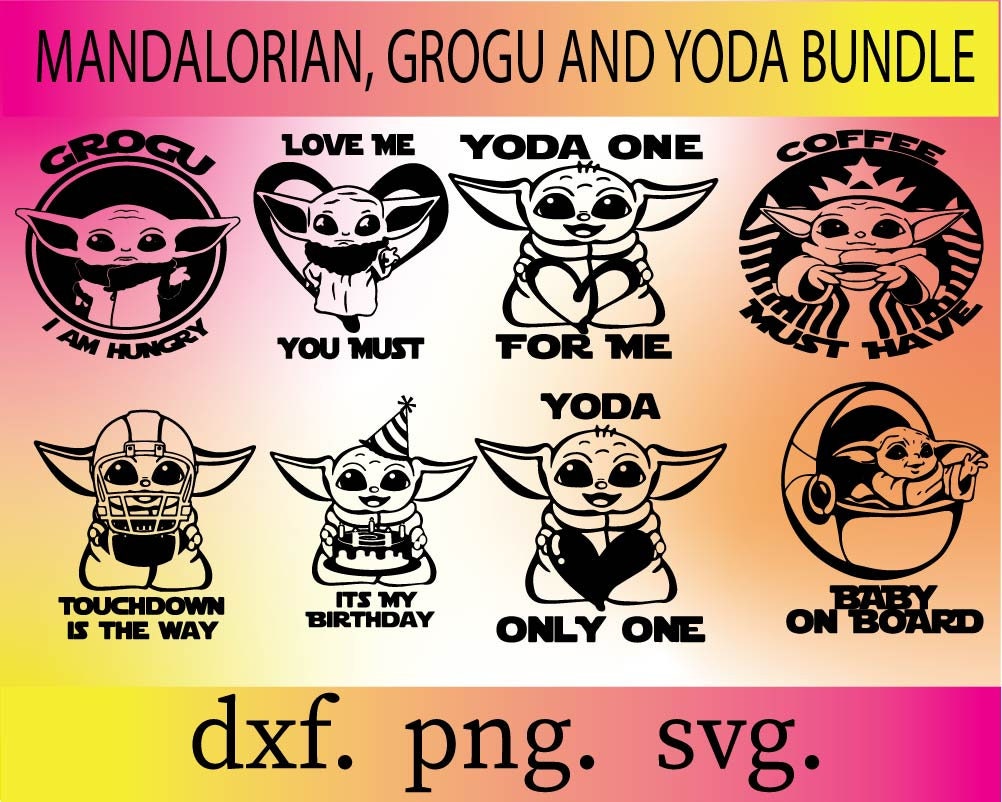 Mandalorian, Grogu, Baby Yoda, Star Wars Digital Download Bundle SVG ...
