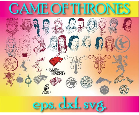 Game of Thrones Digital Download Bundle SVG Cricut - Etsy