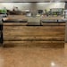 Rustic Wood Retail Counter-retail Counter-check Out Counter-multi Level ...