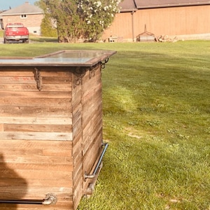 Rustic L-shaped Wood Bar for Kegerator: Man Cave Game Room Bar - Etsy