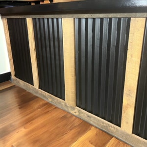 Galvanized Metal Bar-metal and Wood Bar-industrial Look Bar-rustic Bar ...