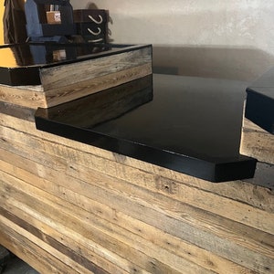 Rustic Wood Retail Counter-retail Counter-check Out Counter-multi Level ...