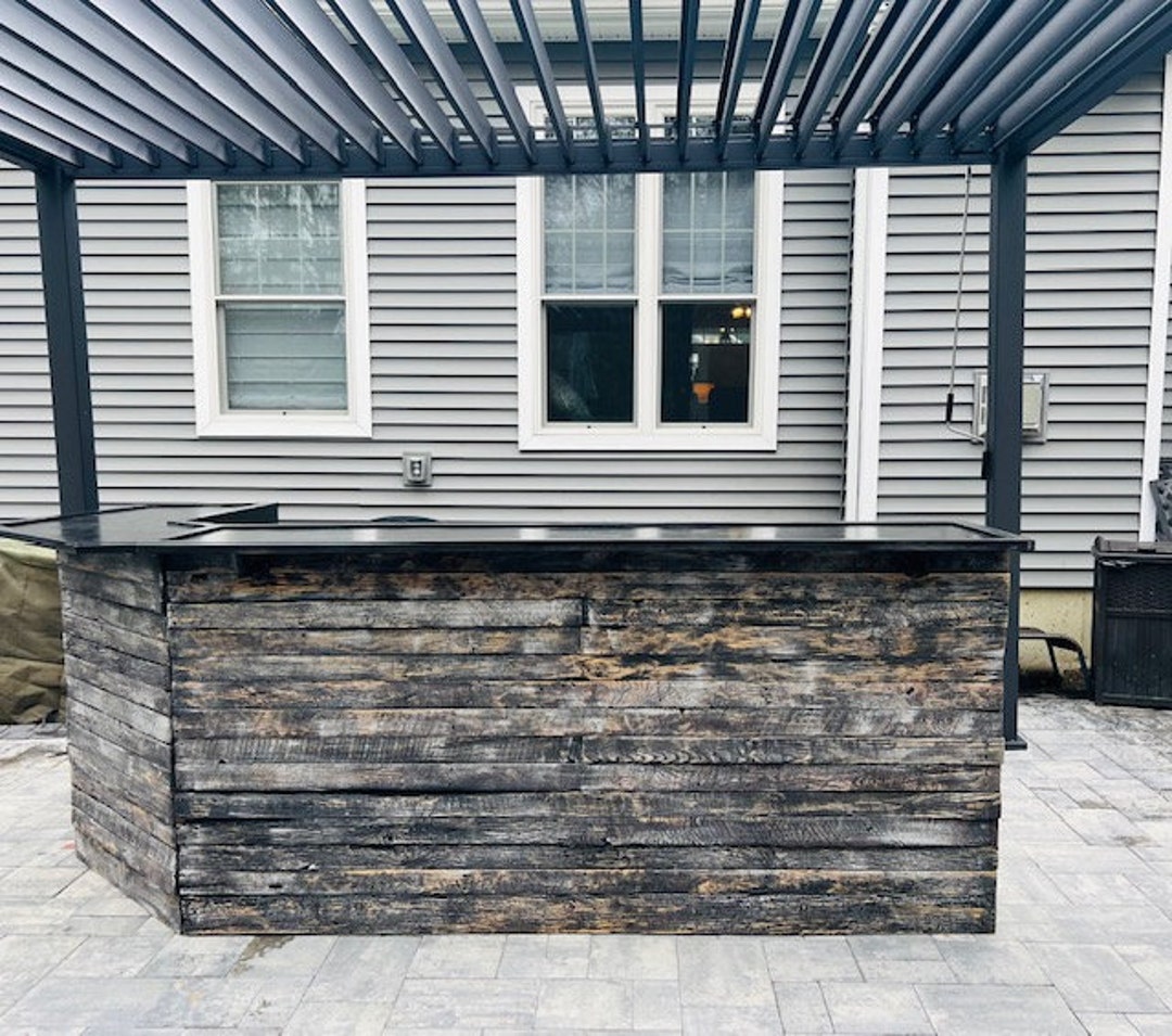 L Shaped Diagonal Home Bar-indoor or Outdoor Bar-wood Bar-bar-outdoor ...