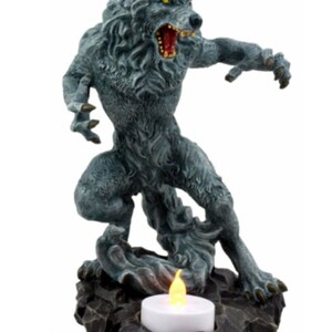Gothic Werewolf Tea Light Candle Holder Statue Lycan Beast Wolf Man ...