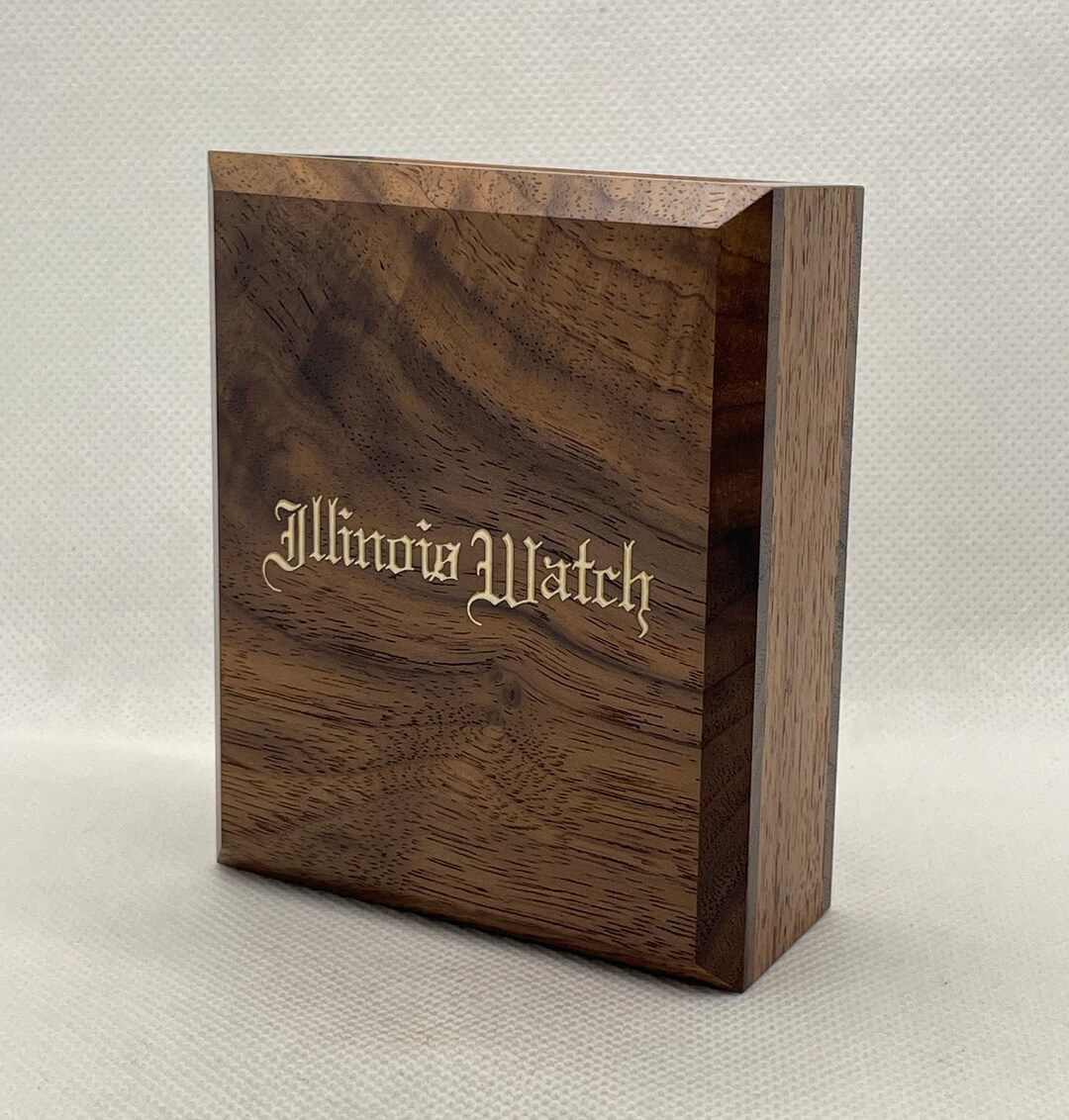 Custom Pocket Watch Box. New Design! Hand Made in Black Walnut. Velvet ...