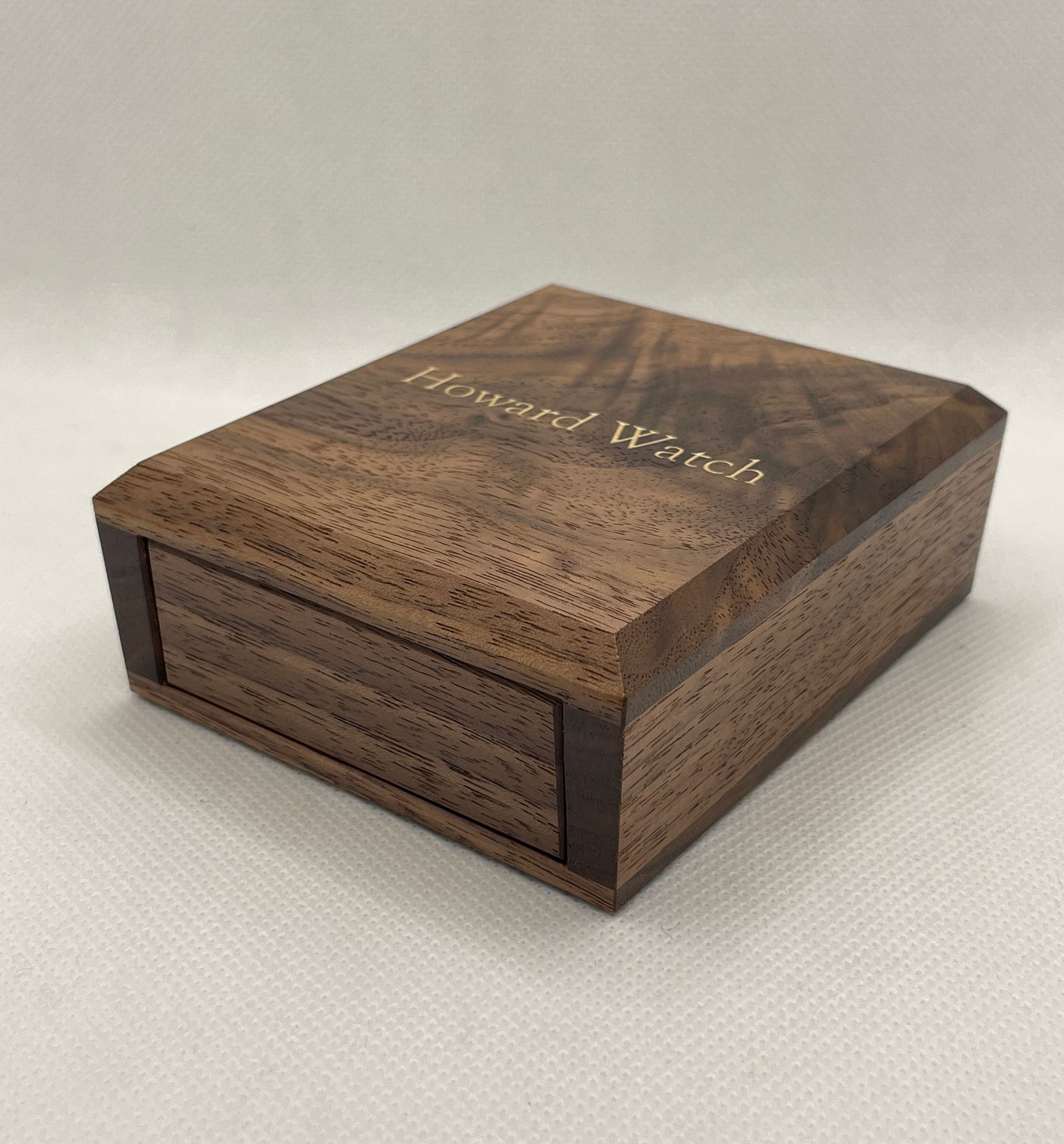 Custom Pocket Watch Box. New Design! Hand Made in Black Walnut. Velvet ...