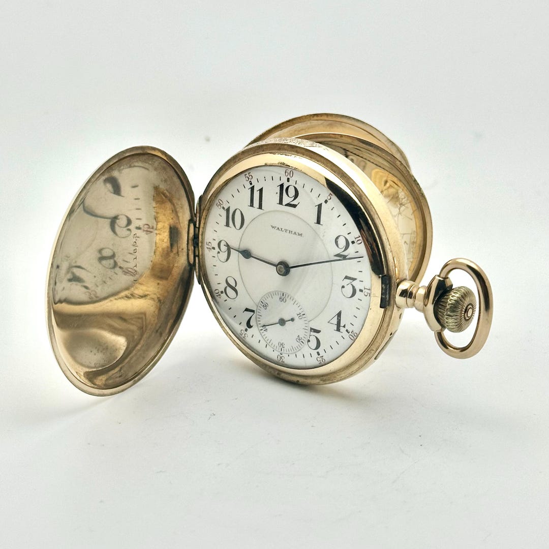 Vintage Pocket Watch- Waltham Vanguard Hunter Style, 16s, 19 Jewel ...