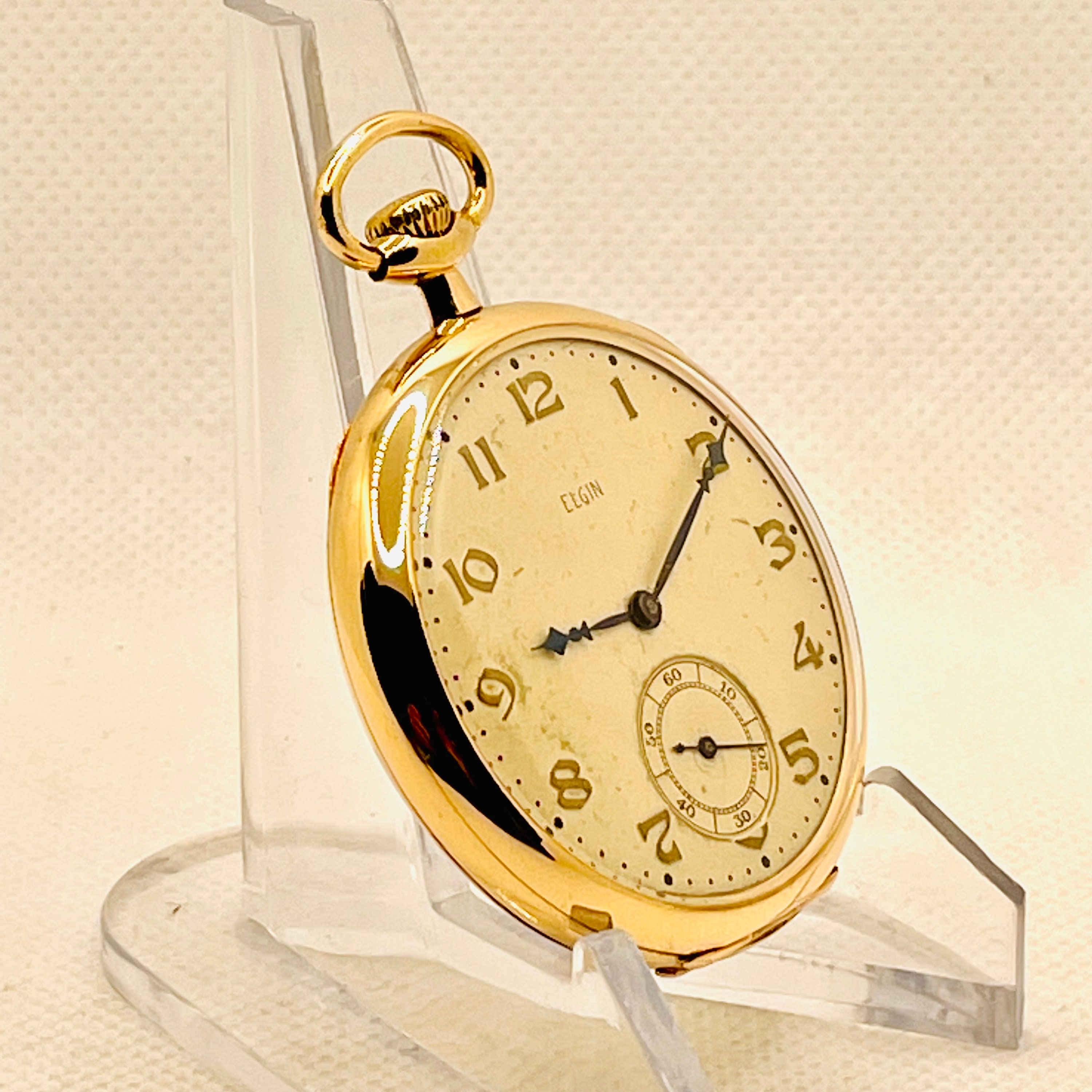 Vintage Pocket Watch-elgin 12s Circa 1924. 15 Jewels in a | Etsy