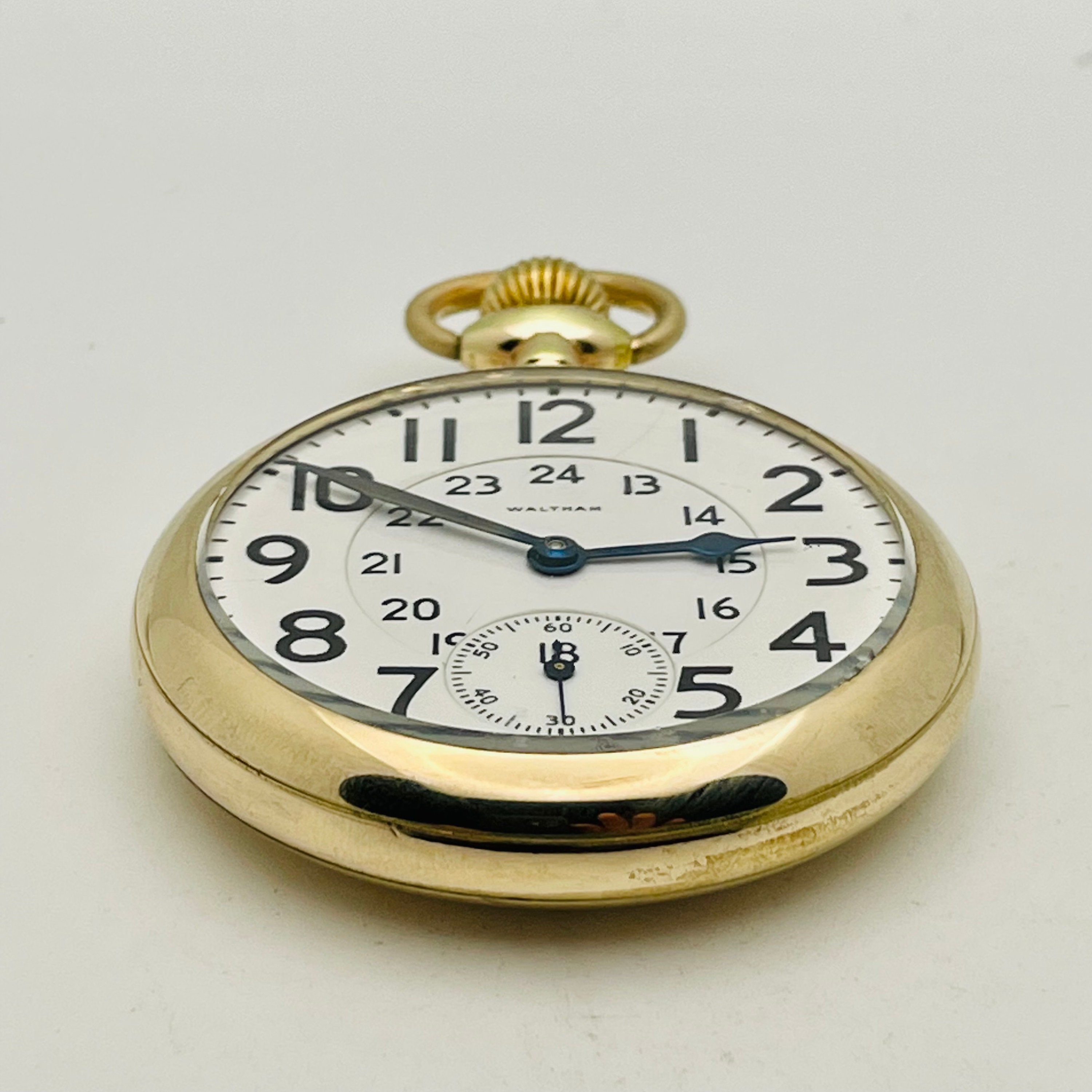 Vintage Pocket Watch-waltham, 21 Jewel, Railroad Grade, 16s, Circa 1915 ...