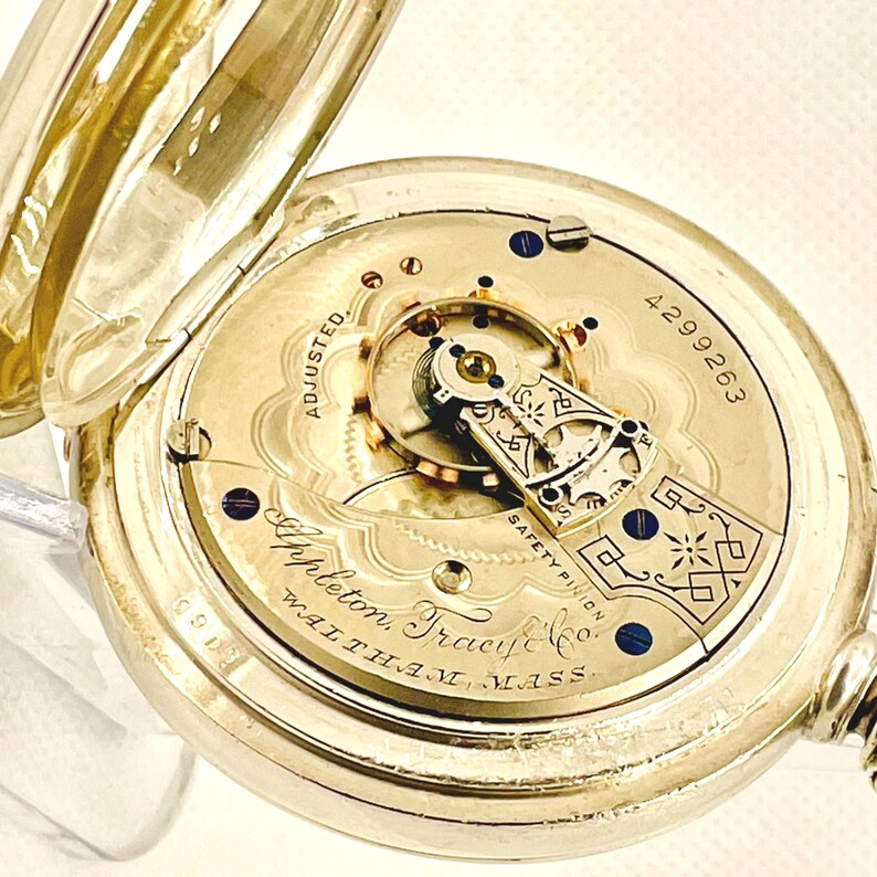 Vintage Pocket Watch-waltham Appleton Tracy and Co. 18s, 17 Jewel ...