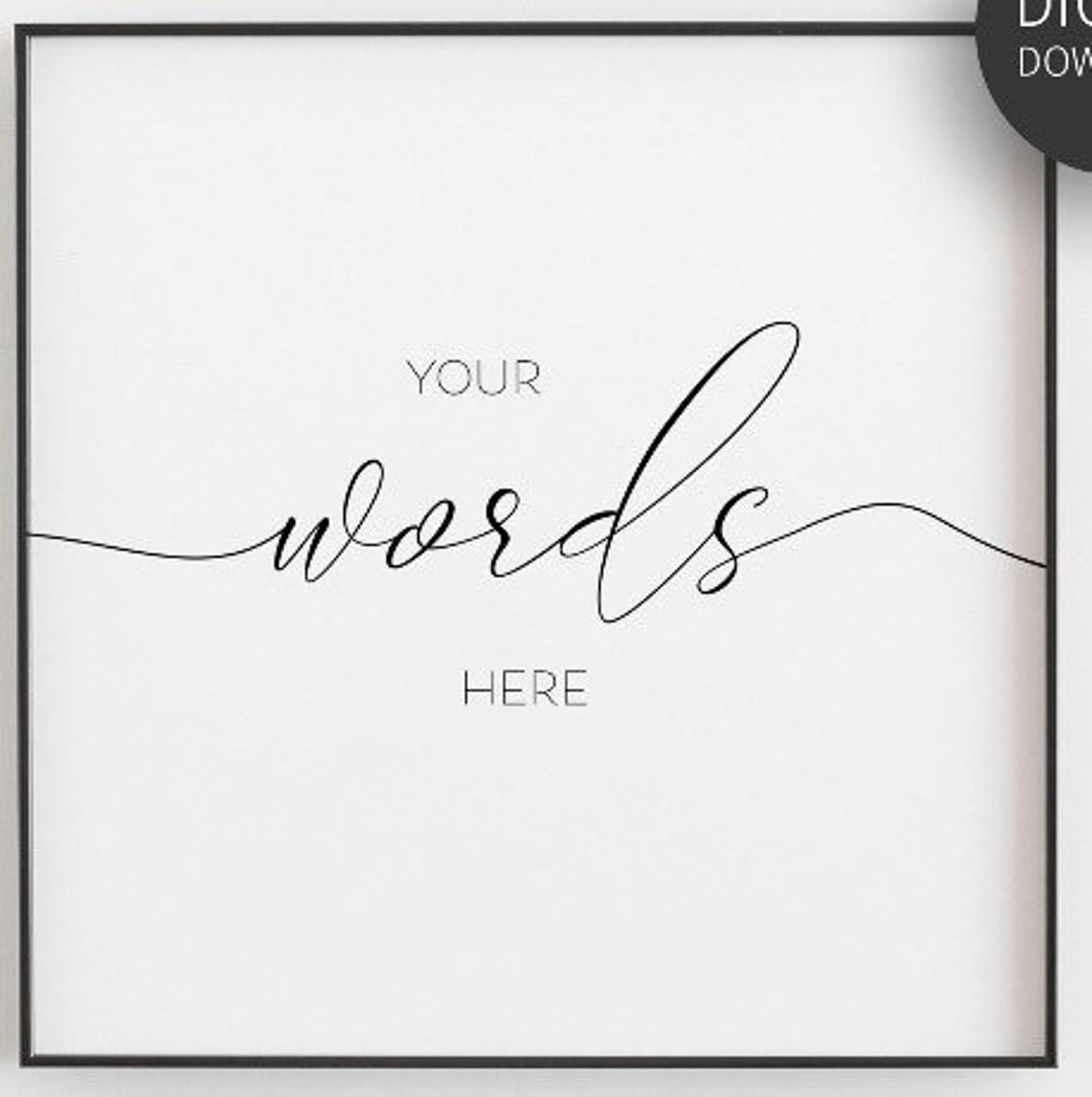 11x14 Handmade Calligraphy Sign: Personalized to Whatever You - Etsy