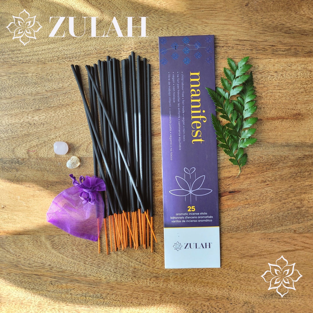 Manifest Incense Crystal Kit, Set Your Intention, Spells, Rituals ...