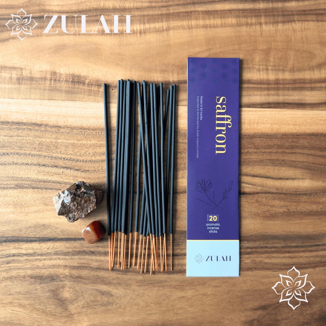 Saffron Incense Sticks: Warm Exotic Spice, Handcrafted in Sri Lanka - Etsy
