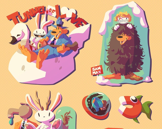 Sam & Max Pins - Etsy