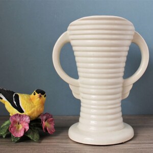 Antique White Vase With Handles, Porcelain Ceramic Flower Vase, Hand ...