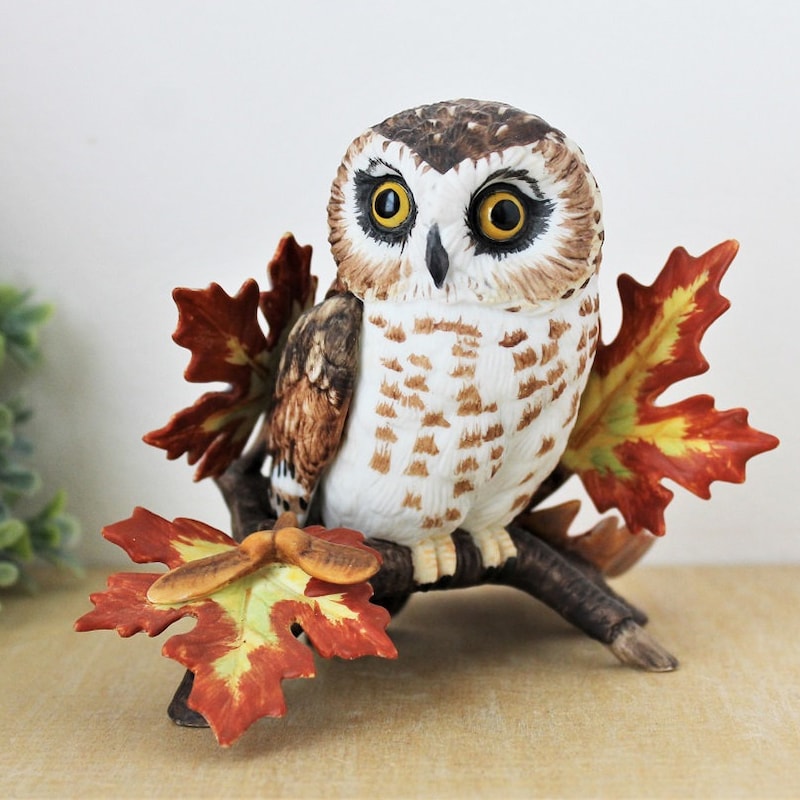 Vintage Owl Figurine - Etsy