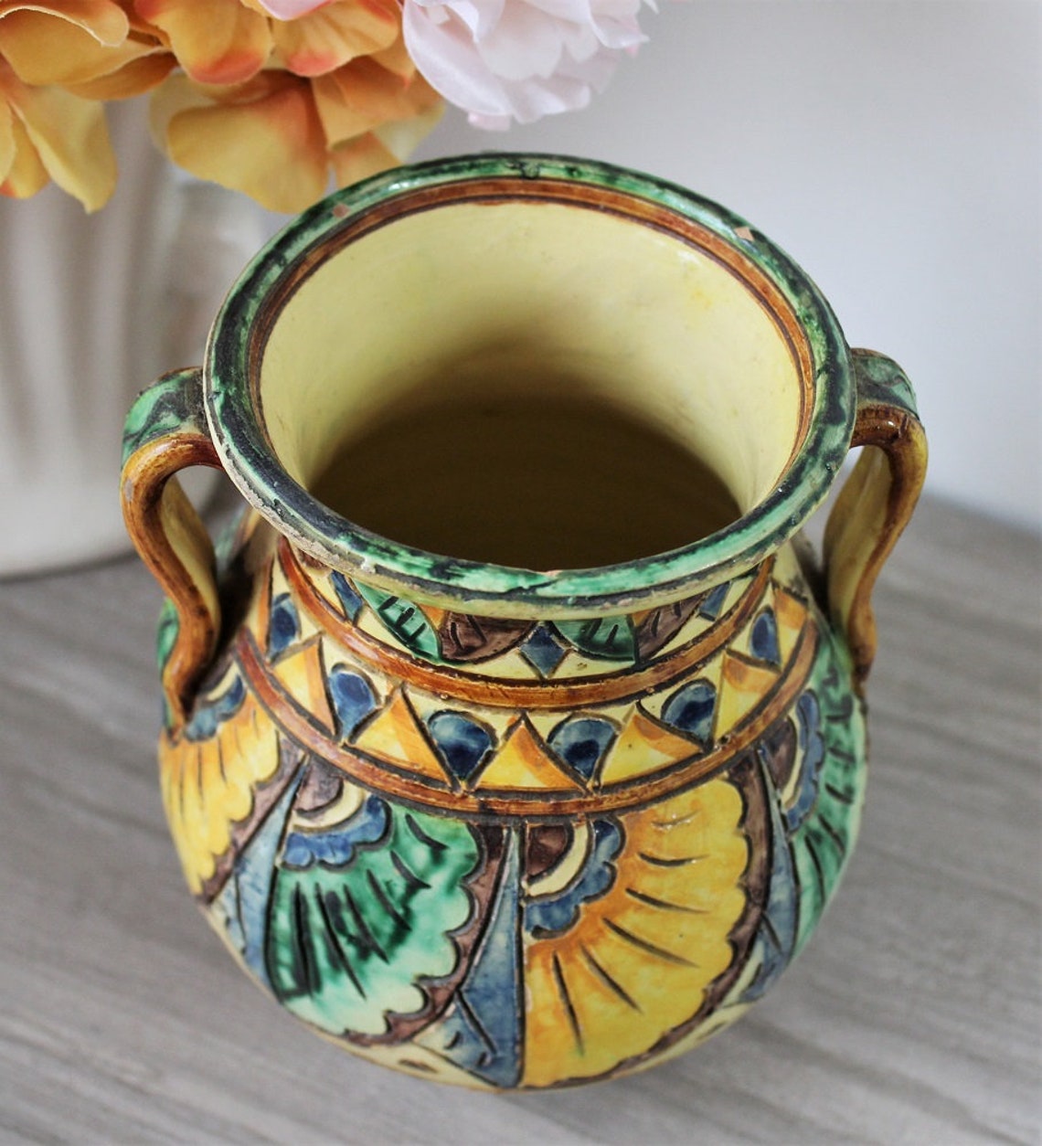 Vintage Ceramic Pottery Vase by Cellini Made in Italy Hand | Etsy