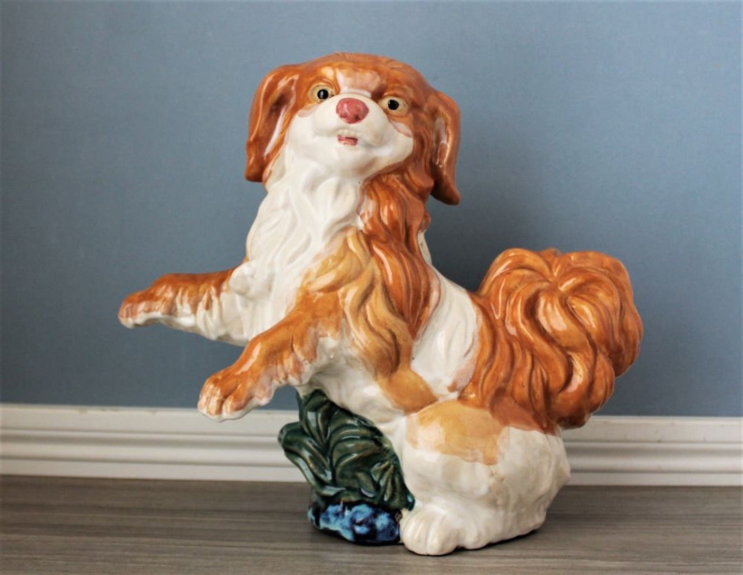 Large Dog Figurine 11.5 Tall, Standing on Hind Legs Vintage Dancing ...