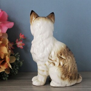 NIPPON Cat Yoko Boeki Large Figurine Cute Kitten Feline Japan Porcelain ...