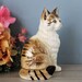 NIPPON Cat Yoko Boeki Large Figurine Cute Kitten Feline Japan - Etsy