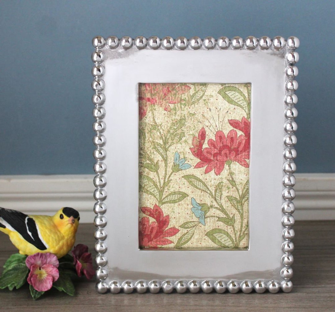 MARIPOSA Picture Frame 4x6 Window Recycled Aluminum Photo Frame Hand ...