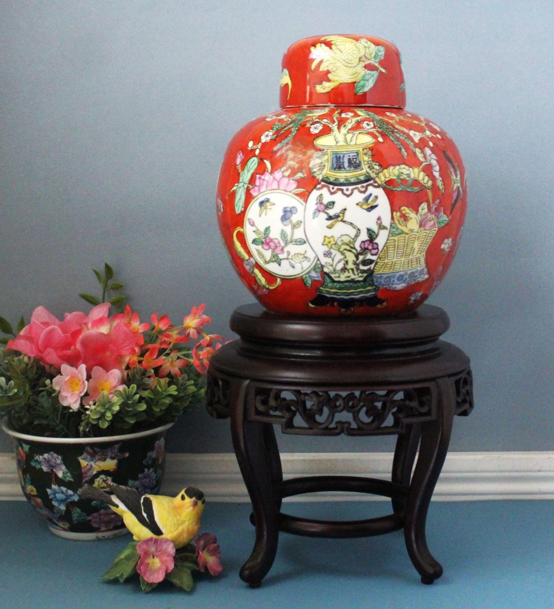 Carved Wood & Marble Display Stand: Asian Dragon Pedestal Riser - Etsy
