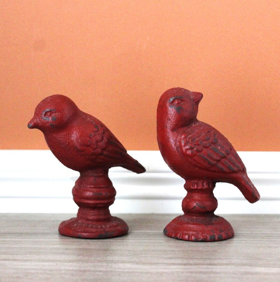 Door Stop Cast Iron Pair Solid Metal Door Stoppers Bird Door - Etsy