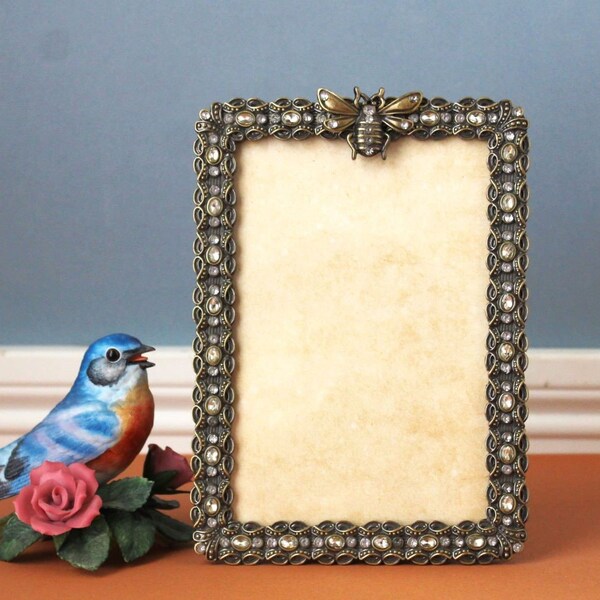 Bridal Picture Frame Crystal - Etsy