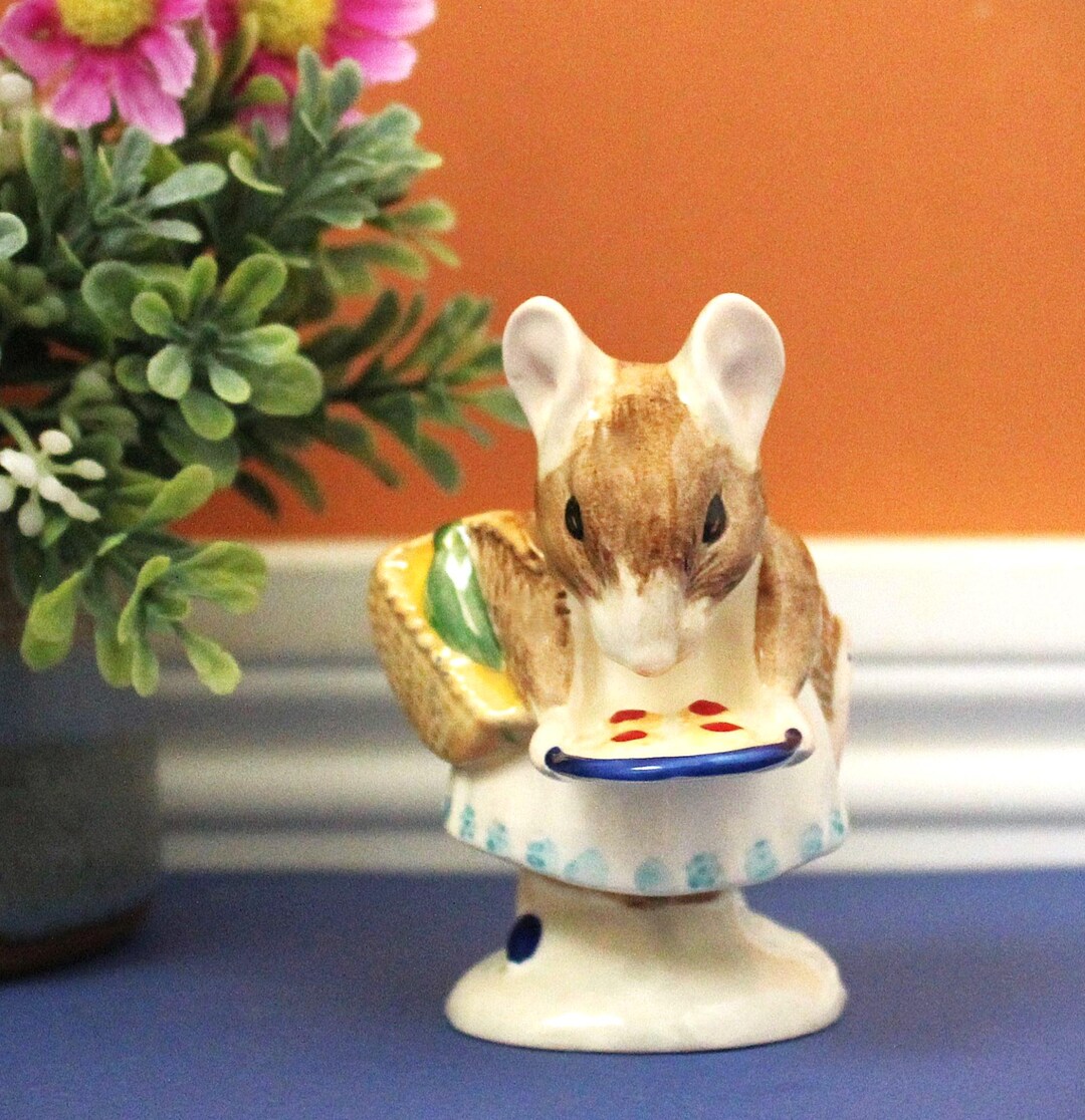 BESWICK Beatrix Potter Figurine: Appley Dapply Mouse, Vintage Porcelain ...