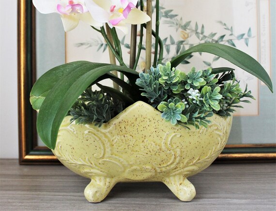 COOKSON Planter Pottery Rectangle CP92 USA Footed Cachepot - Etsy