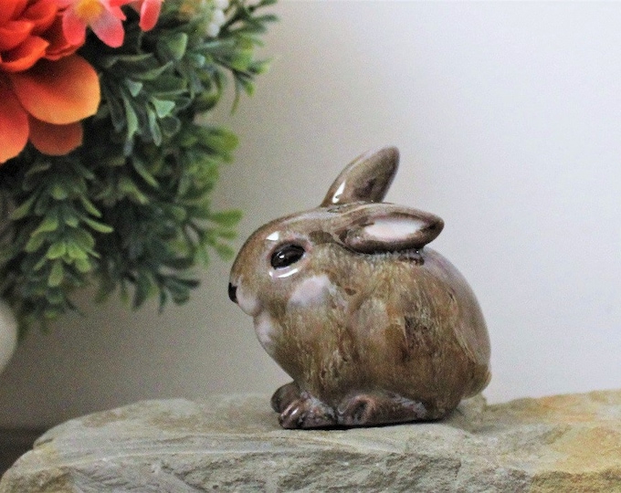 Vintage Pottery Bunny Rabbit Figurine # 12 Liezen Austria Glazed Red ...