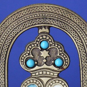 Bookends Judaic Bronze Pair, Metal Religious Décor Ten Commandments ...