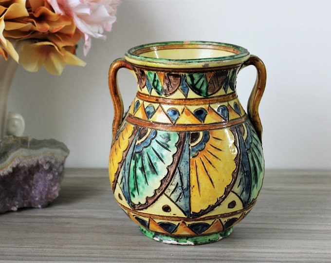 Vintage Ceramic Pottery Vase by Cellini, Made in Italy, Hand Crafted ...