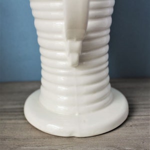 Antique White Vase With Handles, Porcelain Ceramic Flower Vase, Hand ...