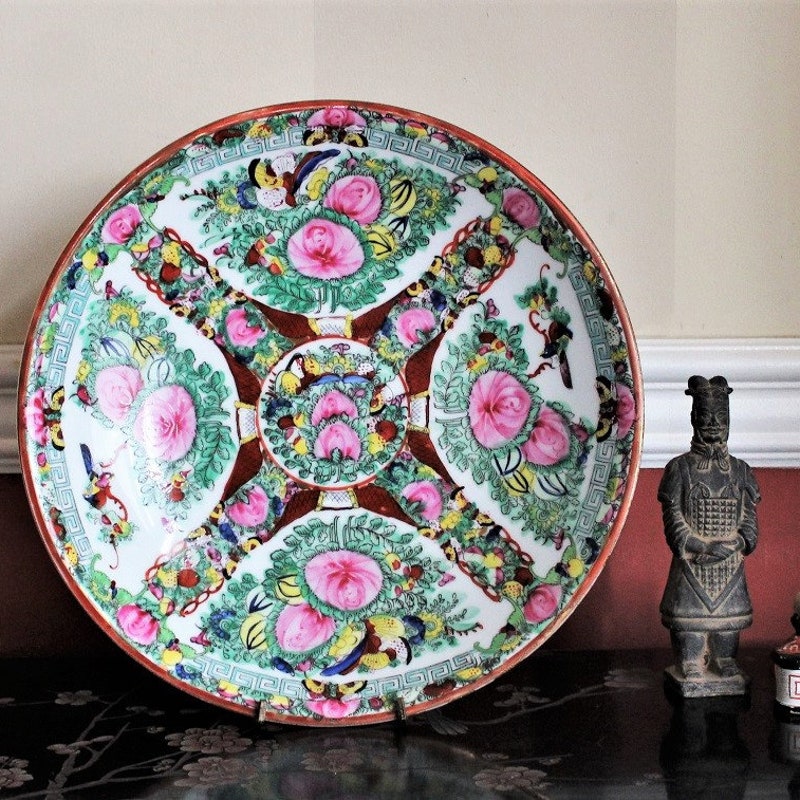 Rose Medallion Plate - Etsy