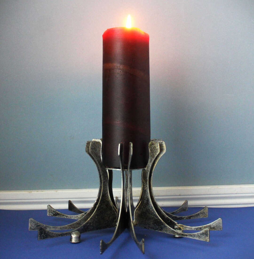 Solid Steel Display Stand, Metal Pedestal Riser, Artisan Made Mid ...