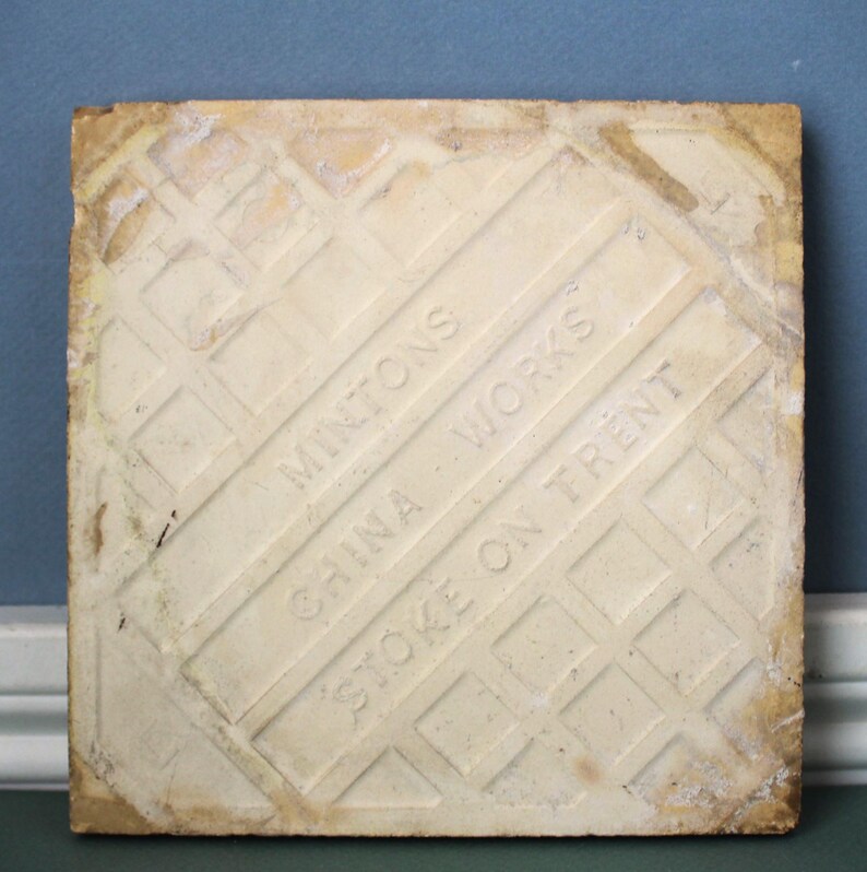Antique MINTON Botanical Tile Set: Victorian Transferware, Stoke on ...