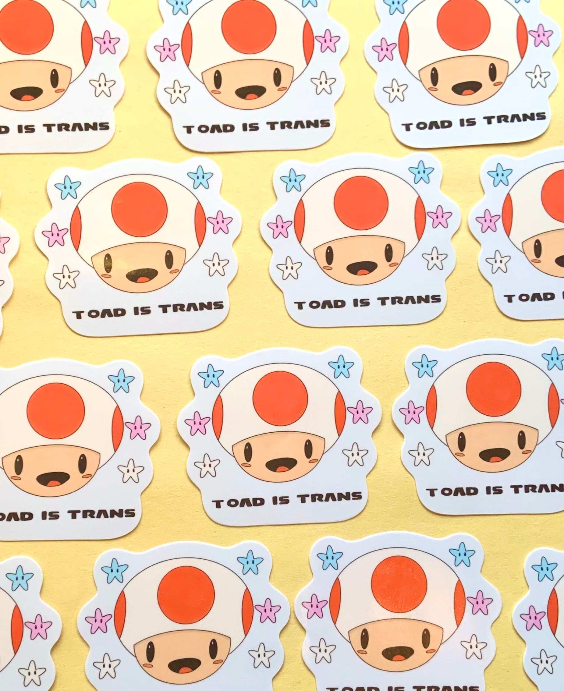 TOAD IS TRANS Lgbtq Trans Transgender Pride Trans Flag Vinyl Sticker - Etsy