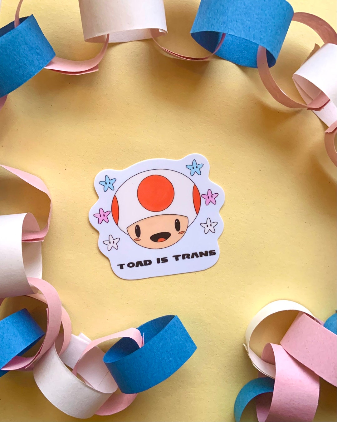 TOAD IS TRANS Lgbtq Trans Transgender Pride Trans Flag Vinyl Sticker - Etsy