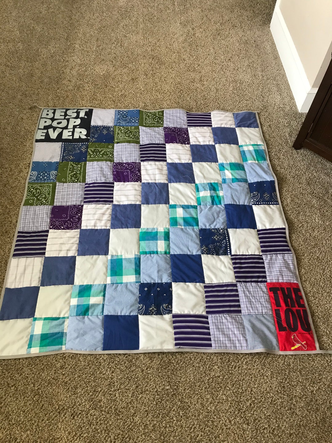 Memory Quilt - Custom Made From Your Items! - Etsy